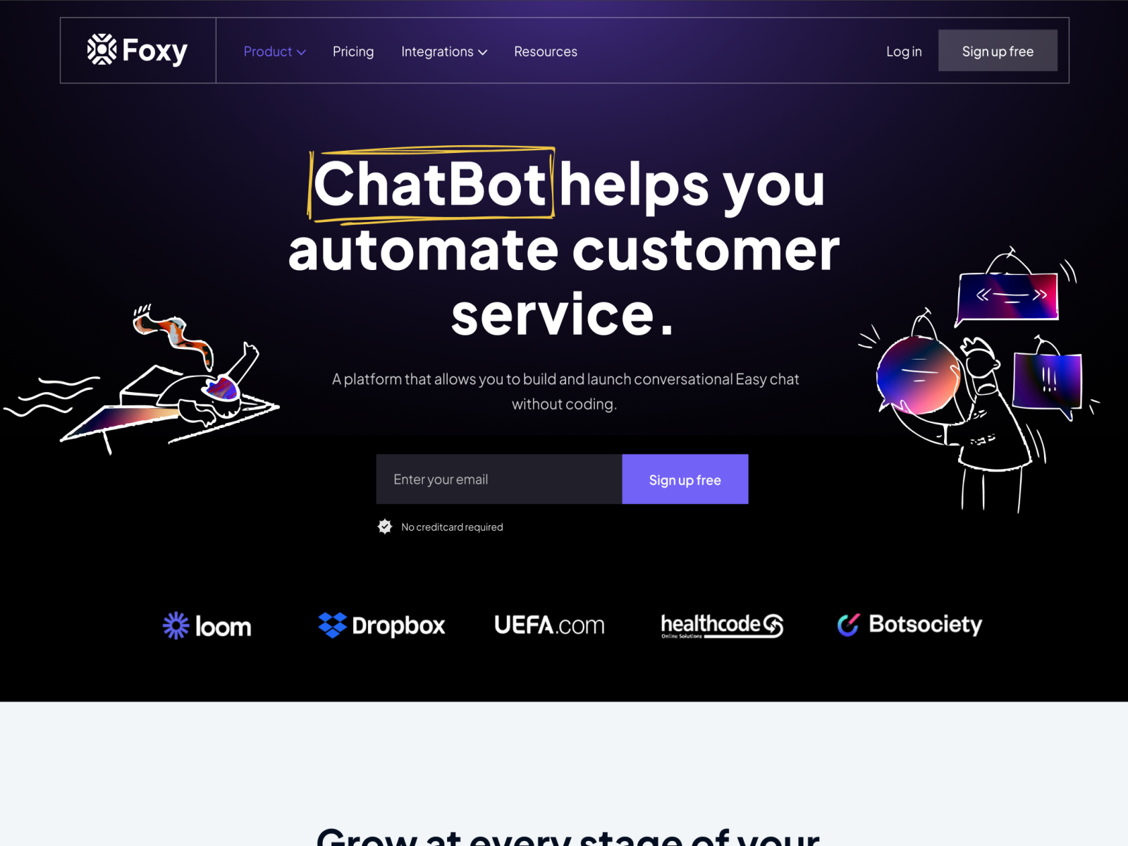 Chatbot Website Figma Resources | Chatbot Website Adobe XD Resources ...